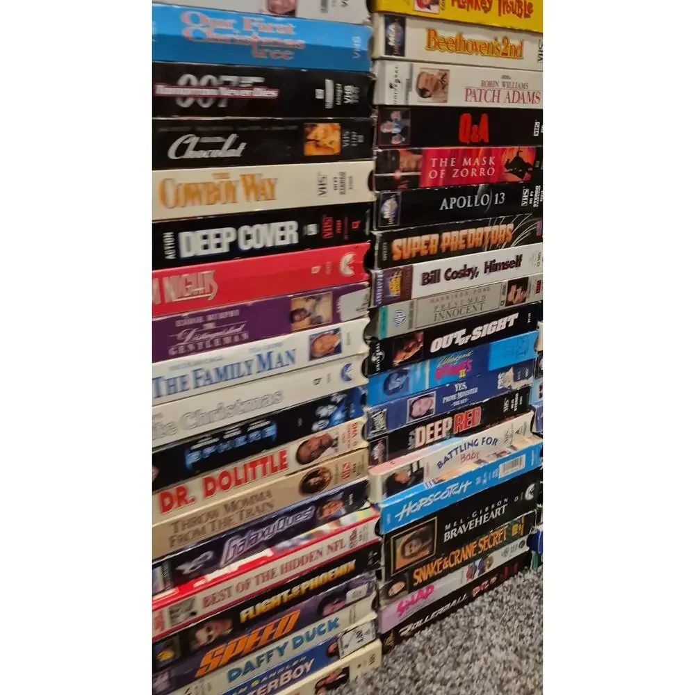 Media | 12 Vhs Tapes Random Pick Lot Movies Cartoons Action Horror ...